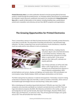 Printed electronics now_whitepaper | PDF