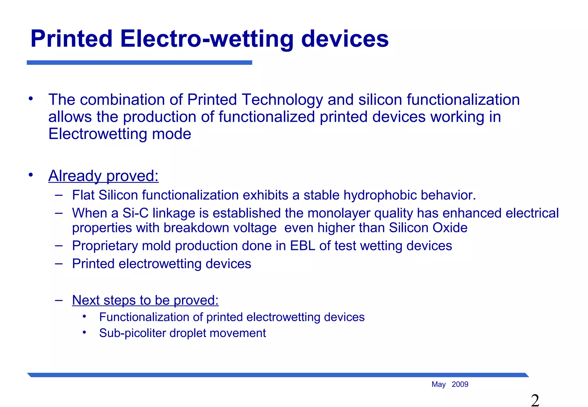Printed electrowetting compressed | PPT
