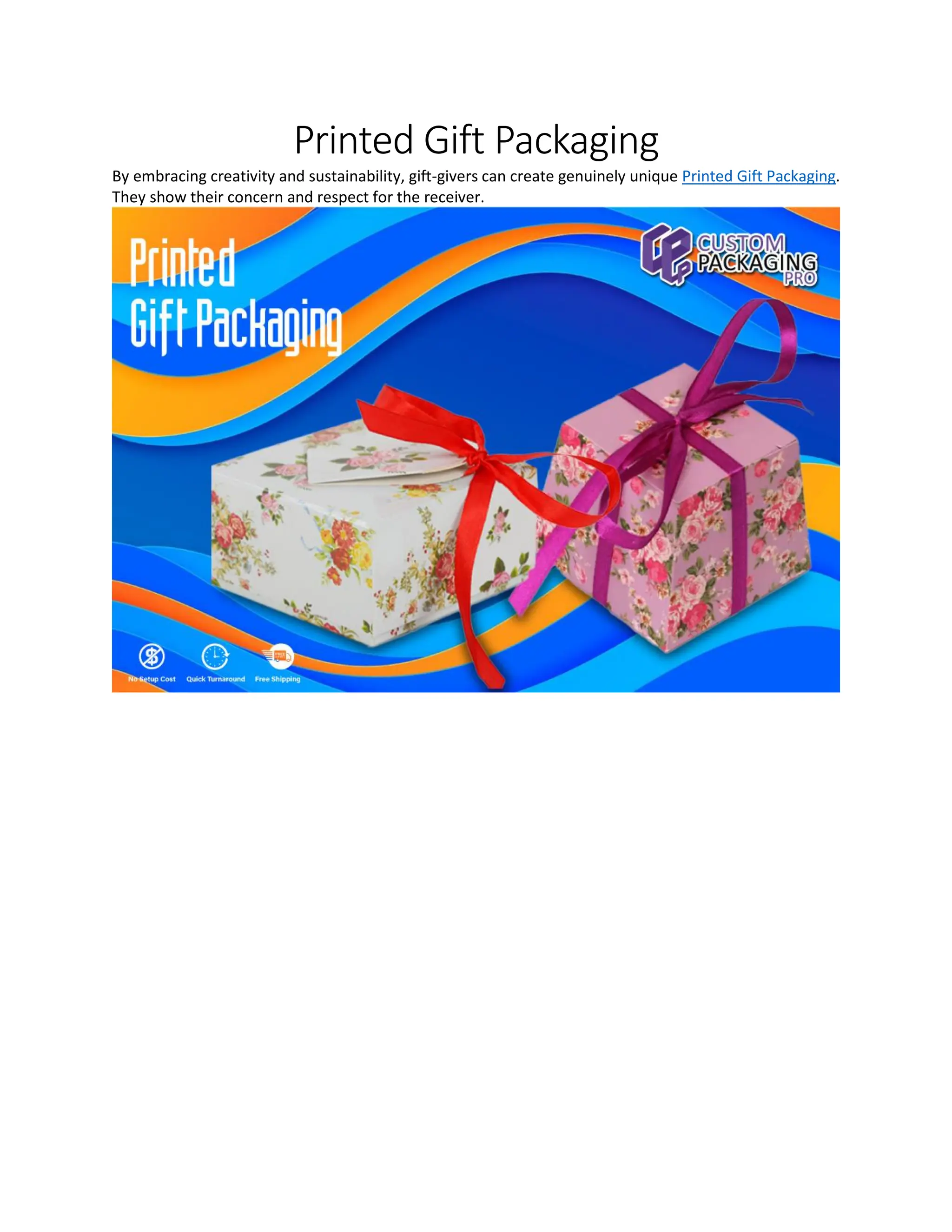 Custom Printed Gift Boxes - Custom Gift Boxes | PDF