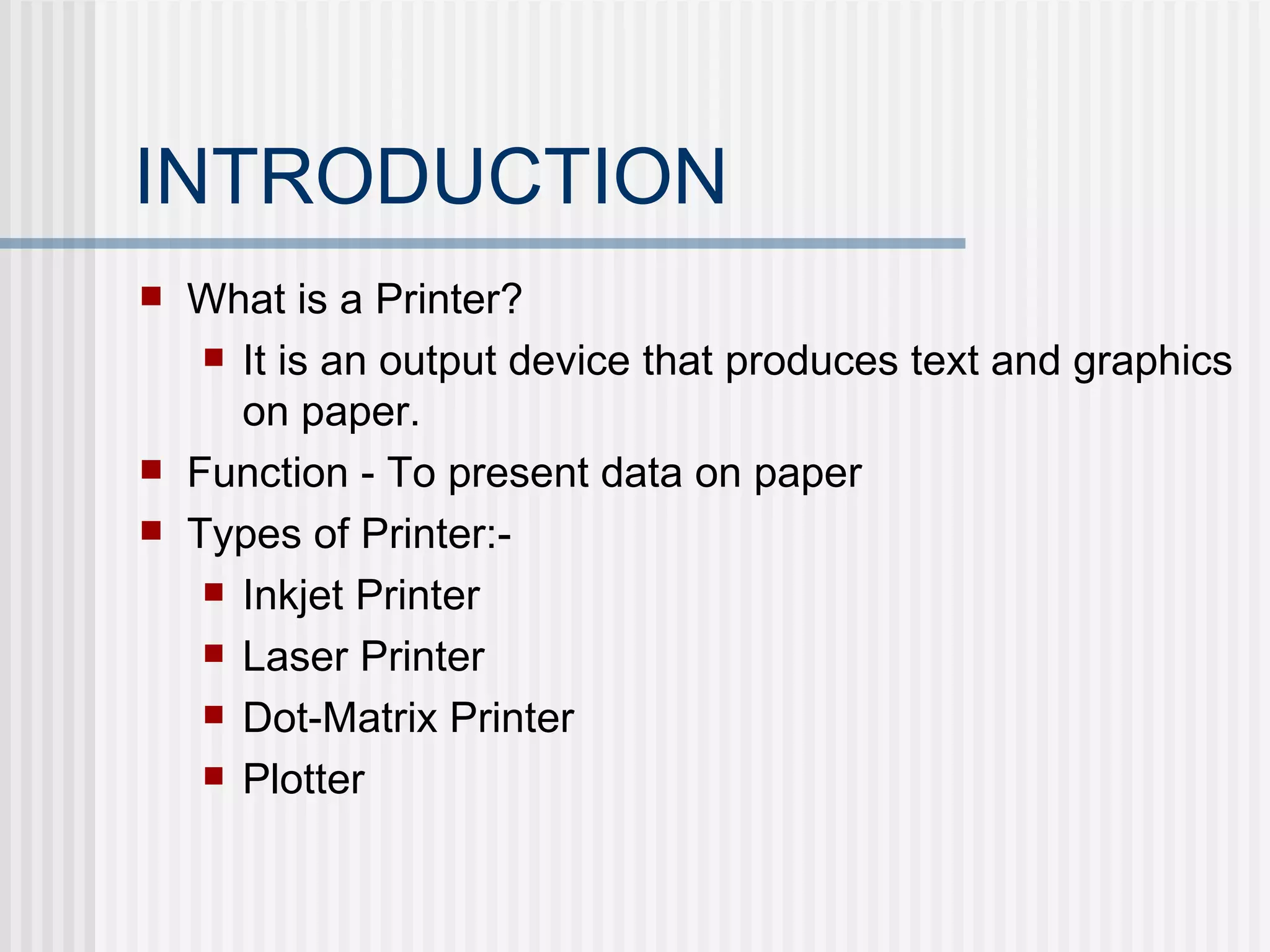 Printer | PPT