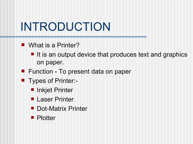 Printer | PPT