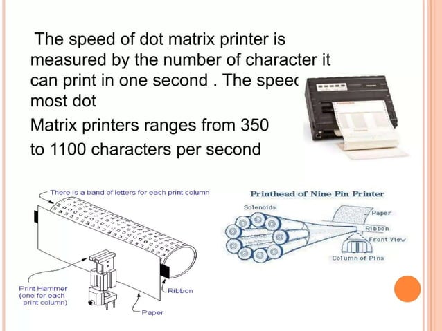 printer and its types impact printers and non impact printers | PPTX ...