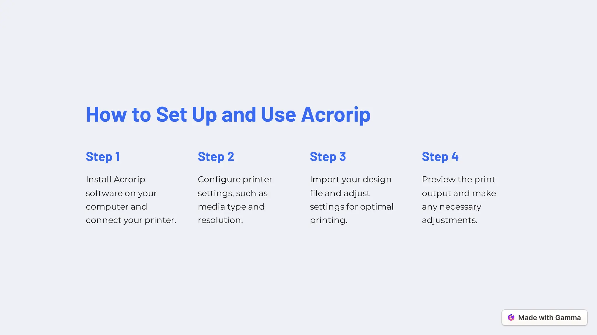 Printer RIP - Acrorip | PDF