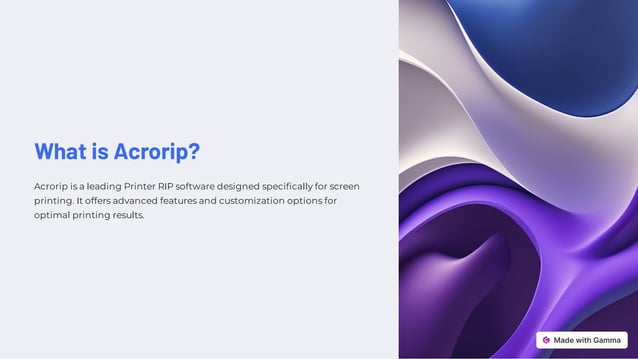 Printer RIP - Acrorip | PDF