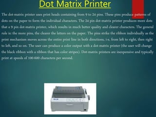 Printer and its type | PPTX