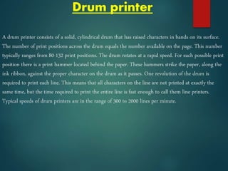 Printer and its type | PPTX