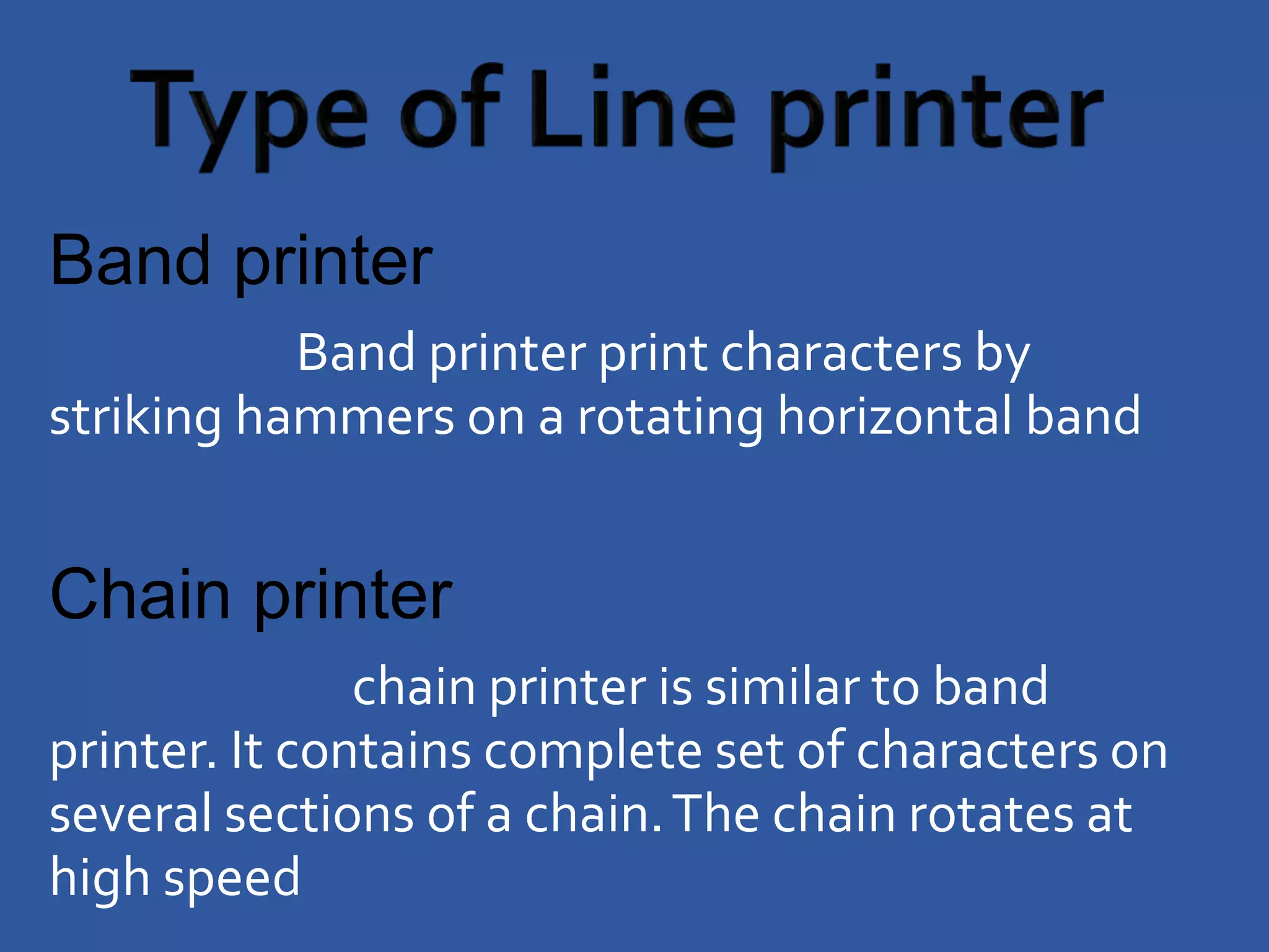 Printer and its types | PPTX