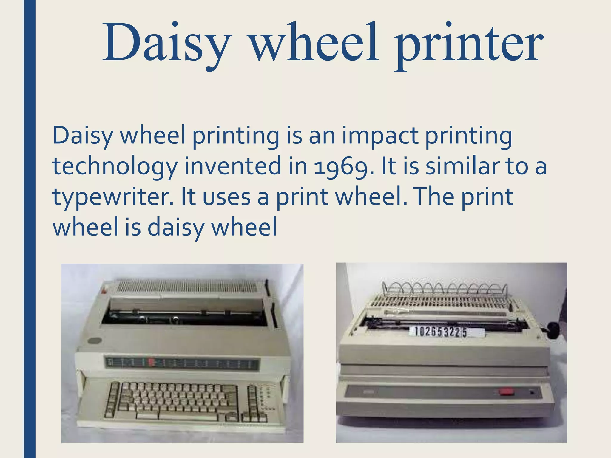 Printer and its types | PPTX