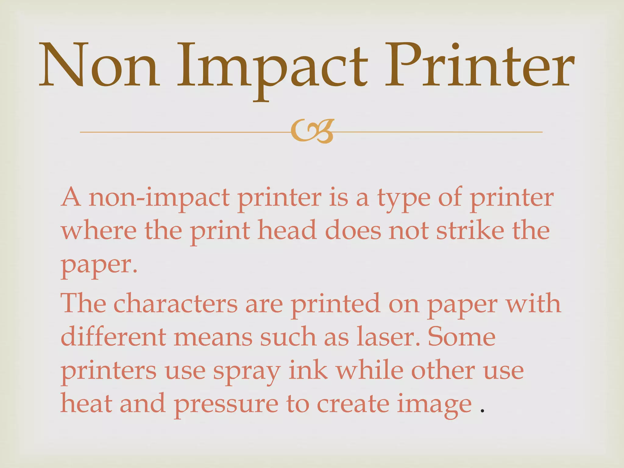 Printer and its types | PPTX