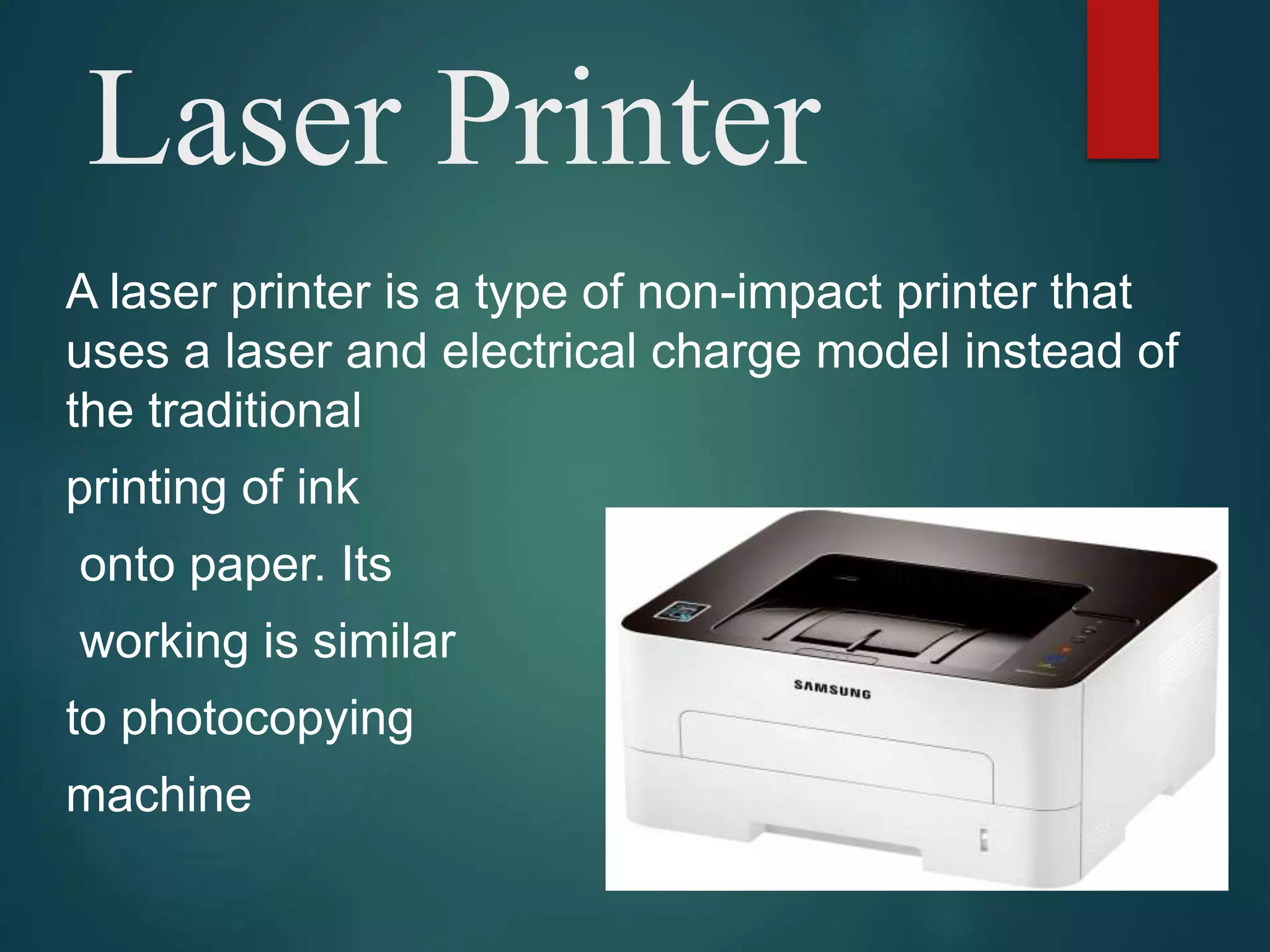 Printer and its types | PPTX