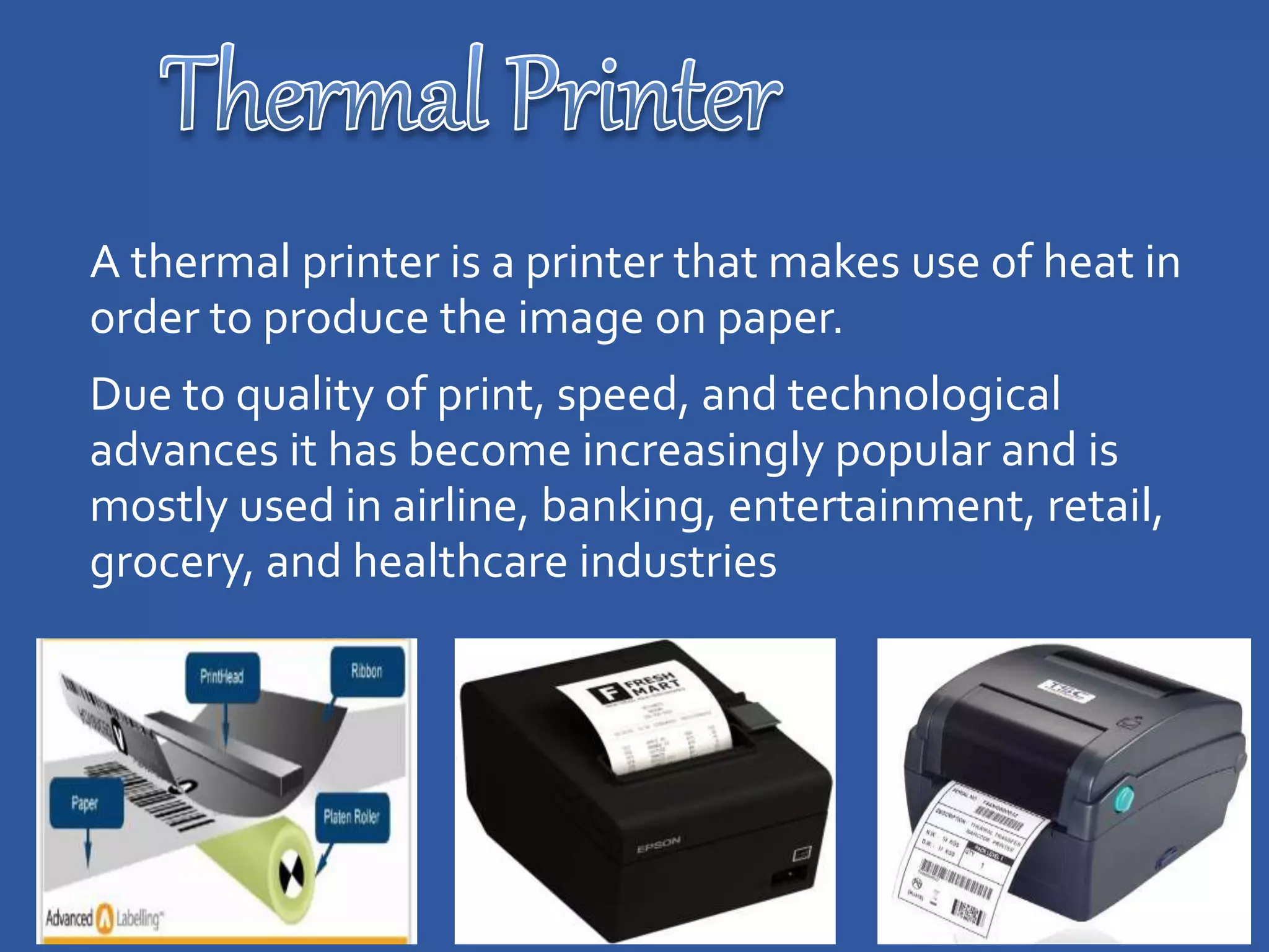 Printer and its types | PPTX