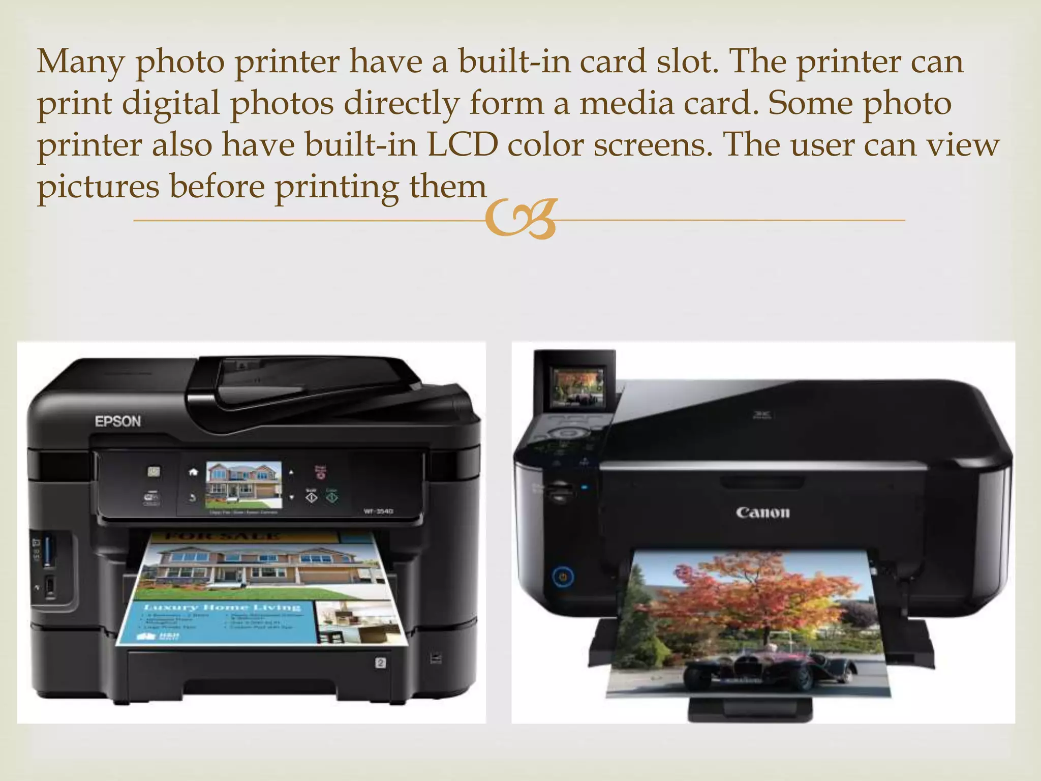 Printer and its types | PPTX
