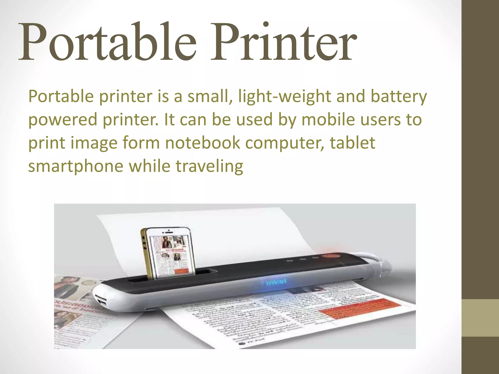 Printer and its types | PPTX