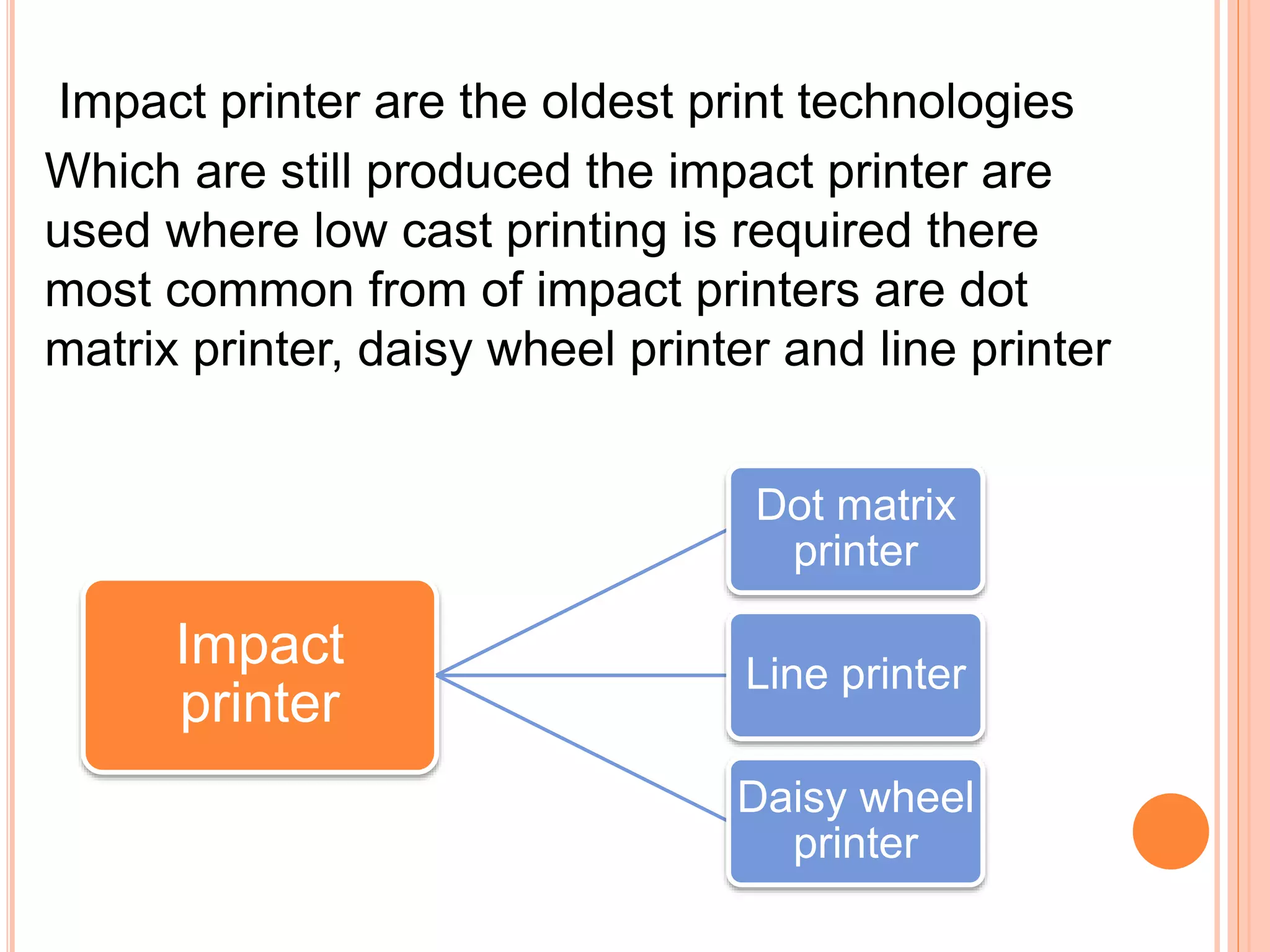 Printer and its types | PPTX