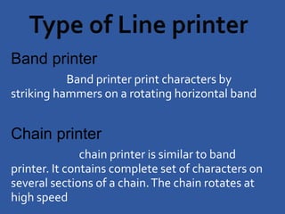 Printer and its types | PPTX