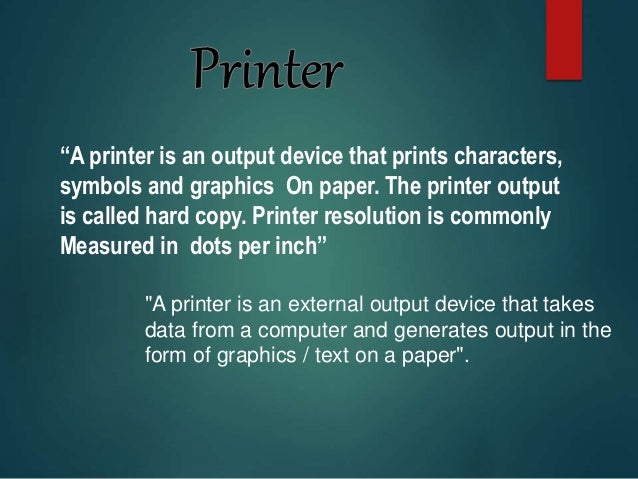 Printer And Its Types printer-and-its-types