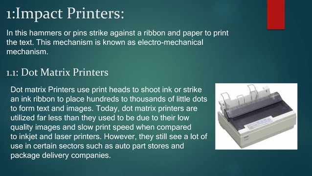 Printer and its types | PPTX