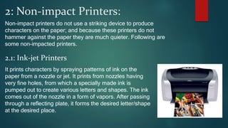 Printer and its types | PPTX