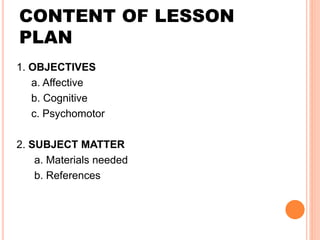 Meaning and Purposes of Lesson Planning | PPTX
