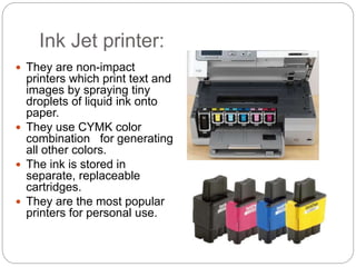 Printer & its types Mahesh Garg | PPTX