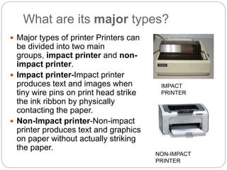 Printer & its types Mahesh Garg | PPTX