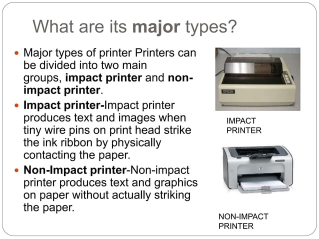 Printer & its types Mahesh Garg | PPTX