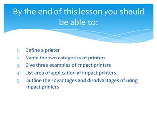 Printers | PPT