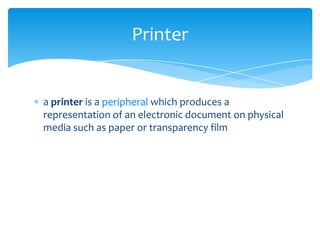 Printers | PPT