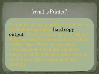 Printers | PPTX