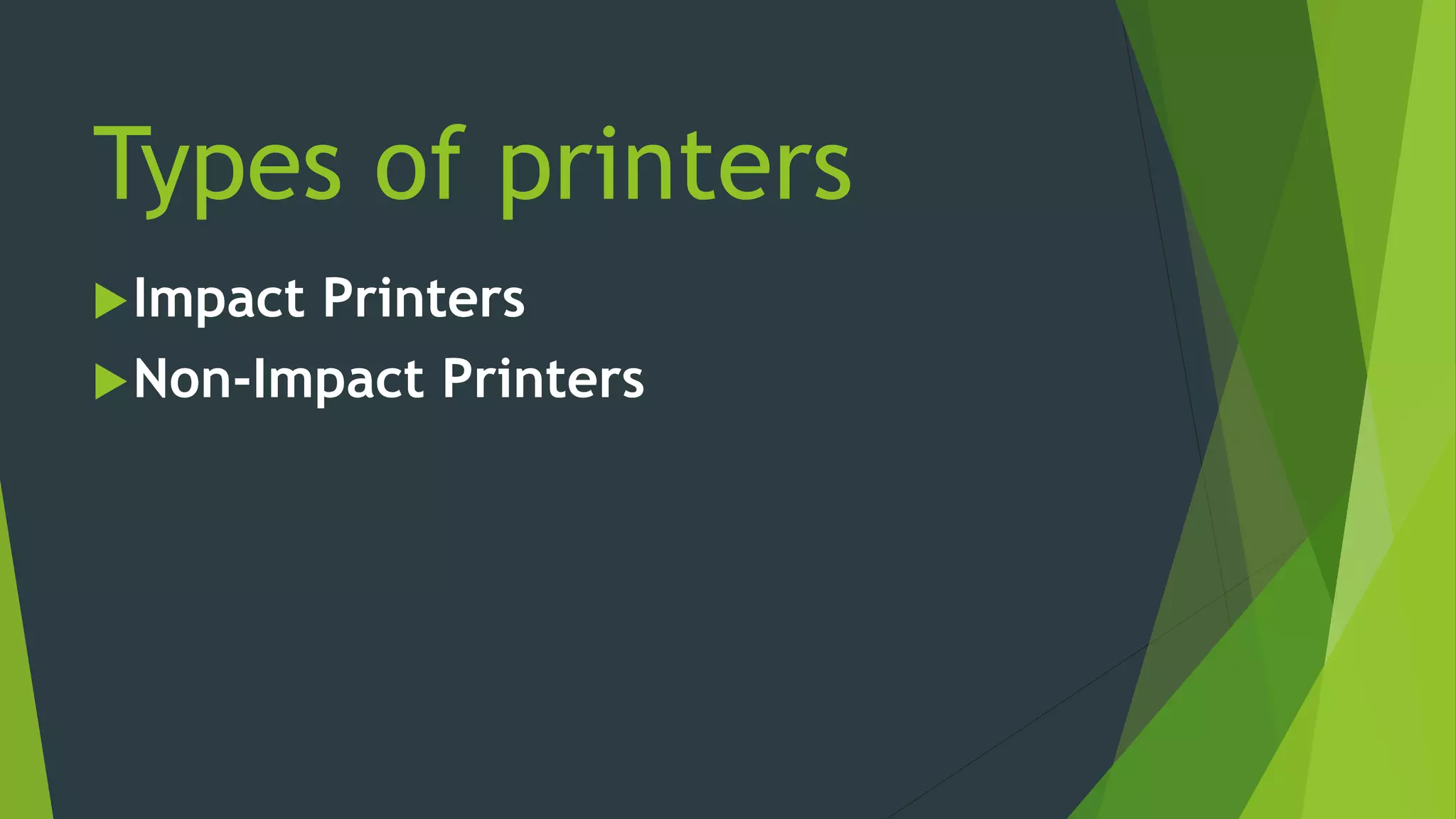 Printers | PPT