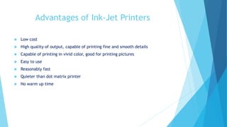 Printers and its types | PPTX
