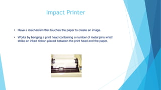 Printers and its types | PPTX