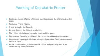 Printers and its types | PPTX