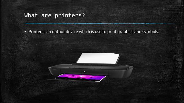 Printers | PPT