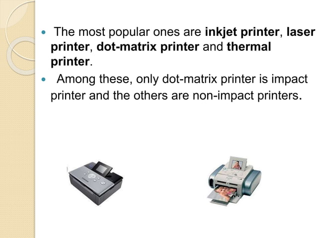Printers | PPT