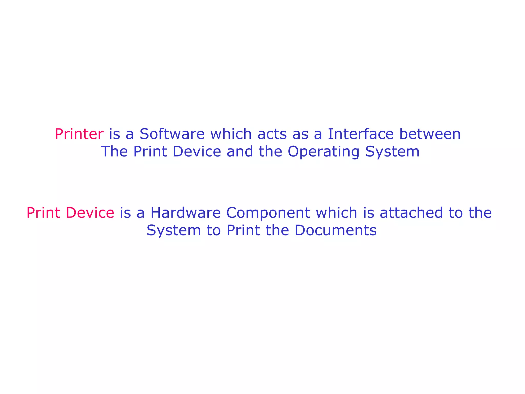 Printers And Groups | PPT