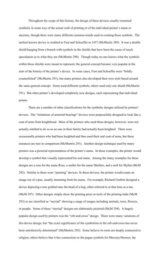 Historical Significance of the Printer's Device | DOCX