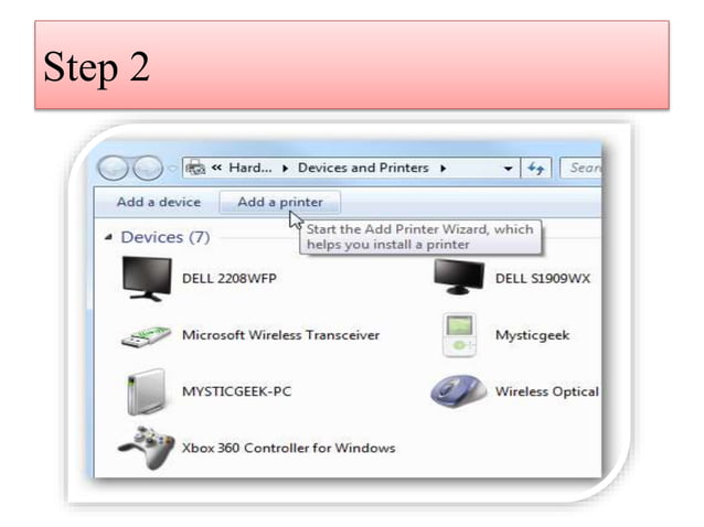 Printer sharing | PPTX | Computer Peripherals | Computing