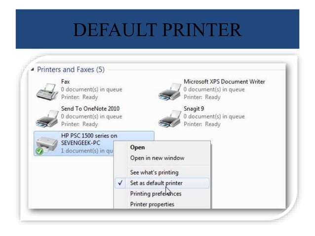 Printer sharing | PPTX | Computer Peripherals | Computing