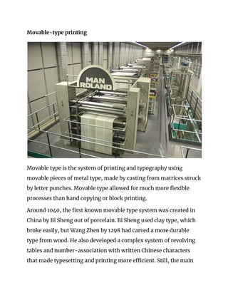 Printers & offset printing press | PDF