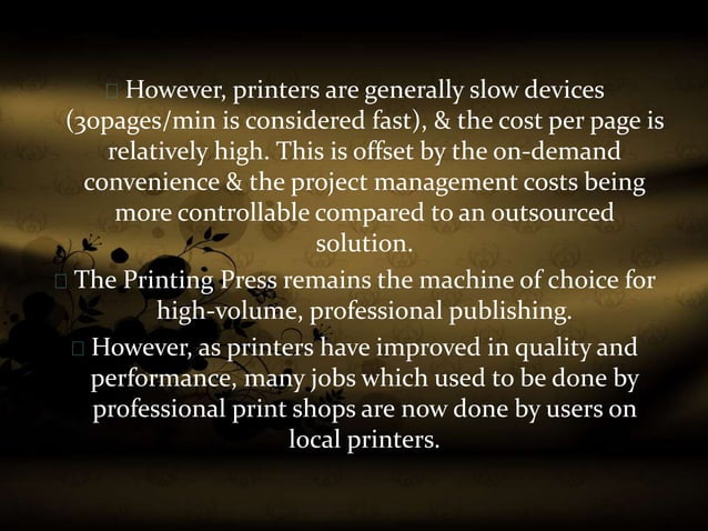 Printers vs. Plotters | PPTX | Desktop Publishing | Computer Software and Applications