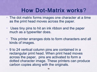 Printers,types ,working and use. | PPT