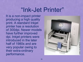 Printers,types ,working and use. | PPT