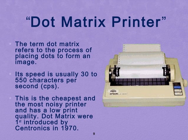 Printers,types ,working and use.