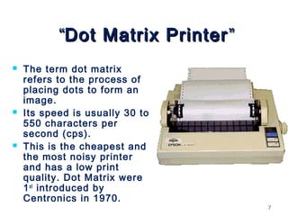 Printers,types ,working and use. (1) | PPT
