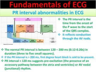 Approach to a patient with PR interval abnormality in ECG | PPSX
