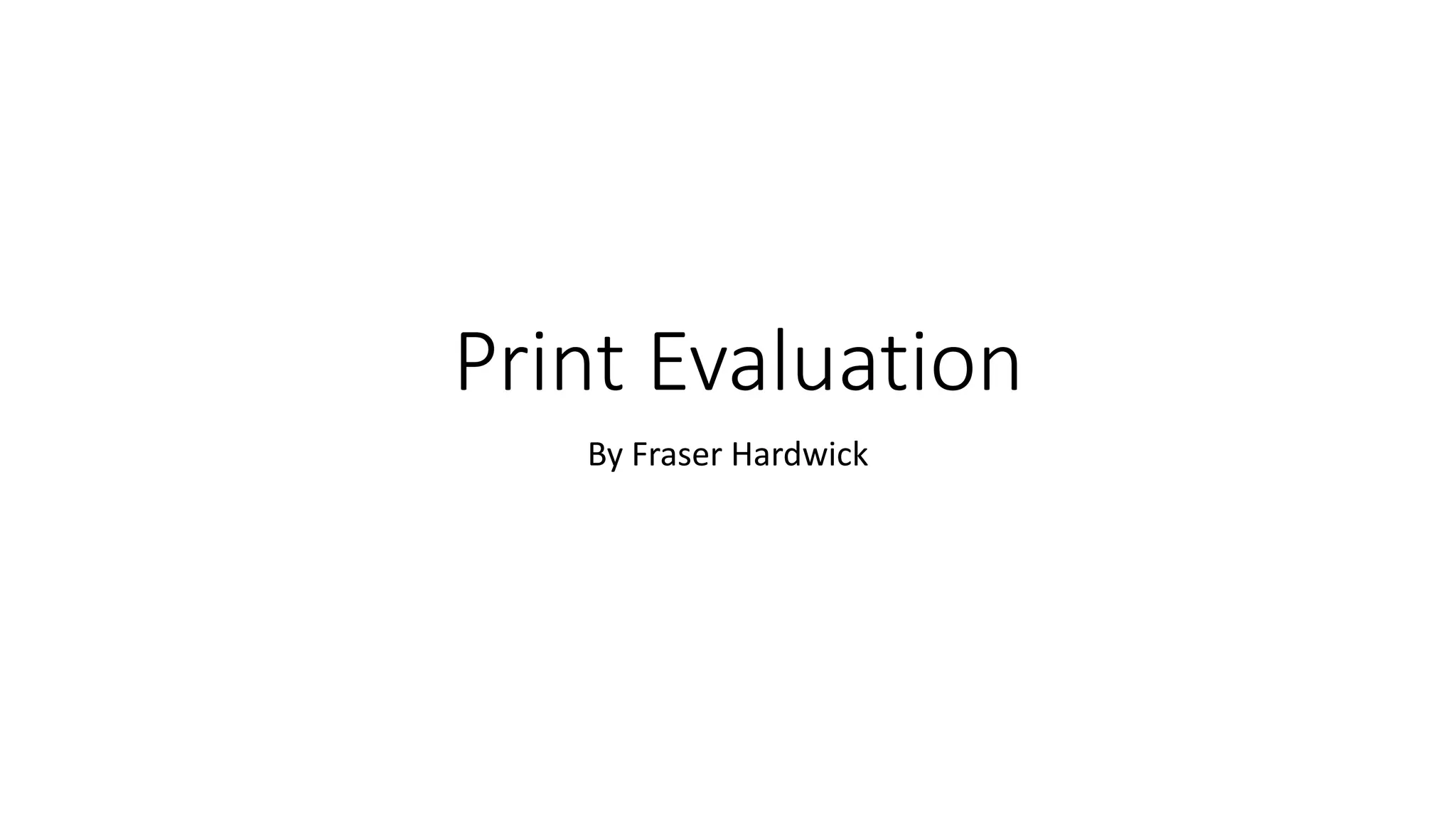 Print Evaluation Lvl 3 | PPT