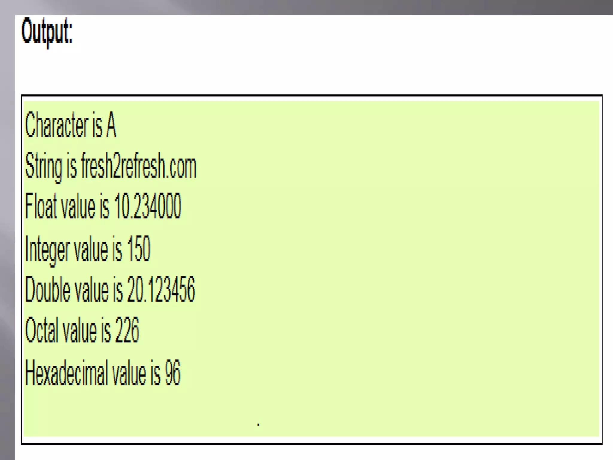 Printf and scanf | PPTX