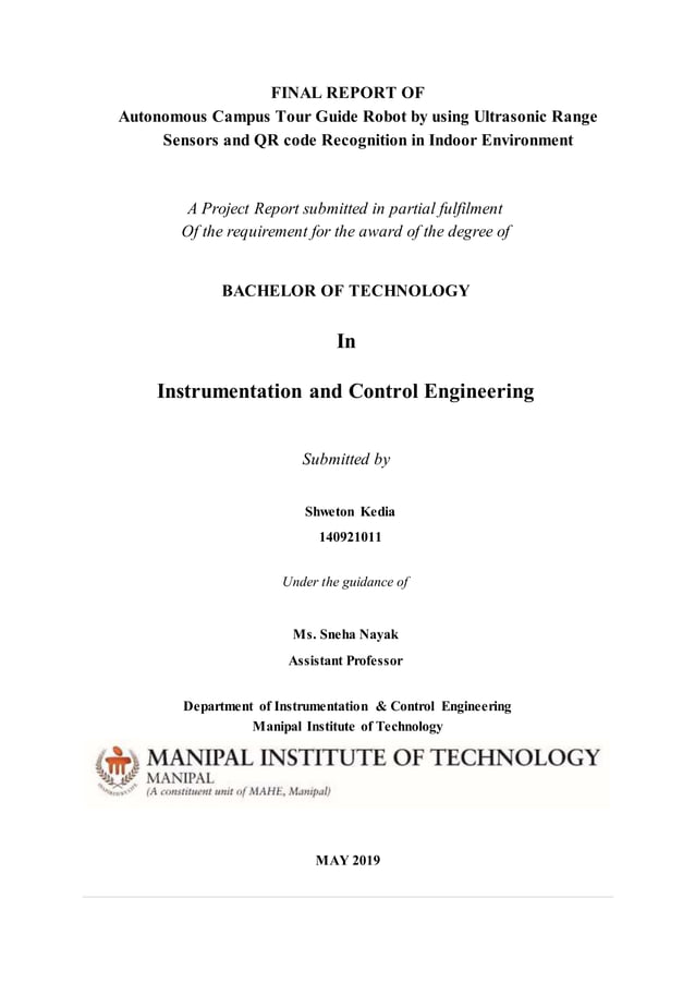 Autonomous Campus Tour Guide Robot by using Ultrasonic Range Sensors ...
