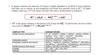 The Geochemistry of Uranium | PDF
